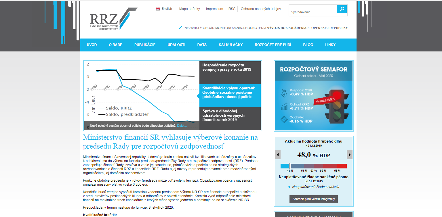 Výber predsedu Rady pre rozpočtovú zodpovednosť ide do finále ...